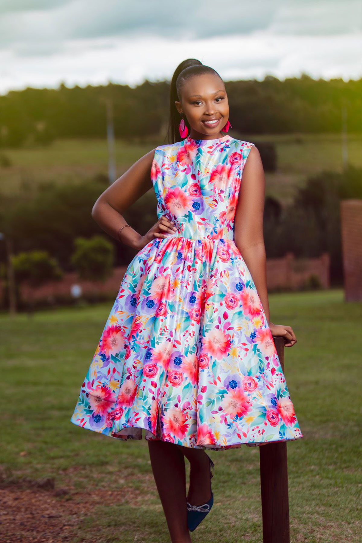The Bright Floral Dress - NIM Couture