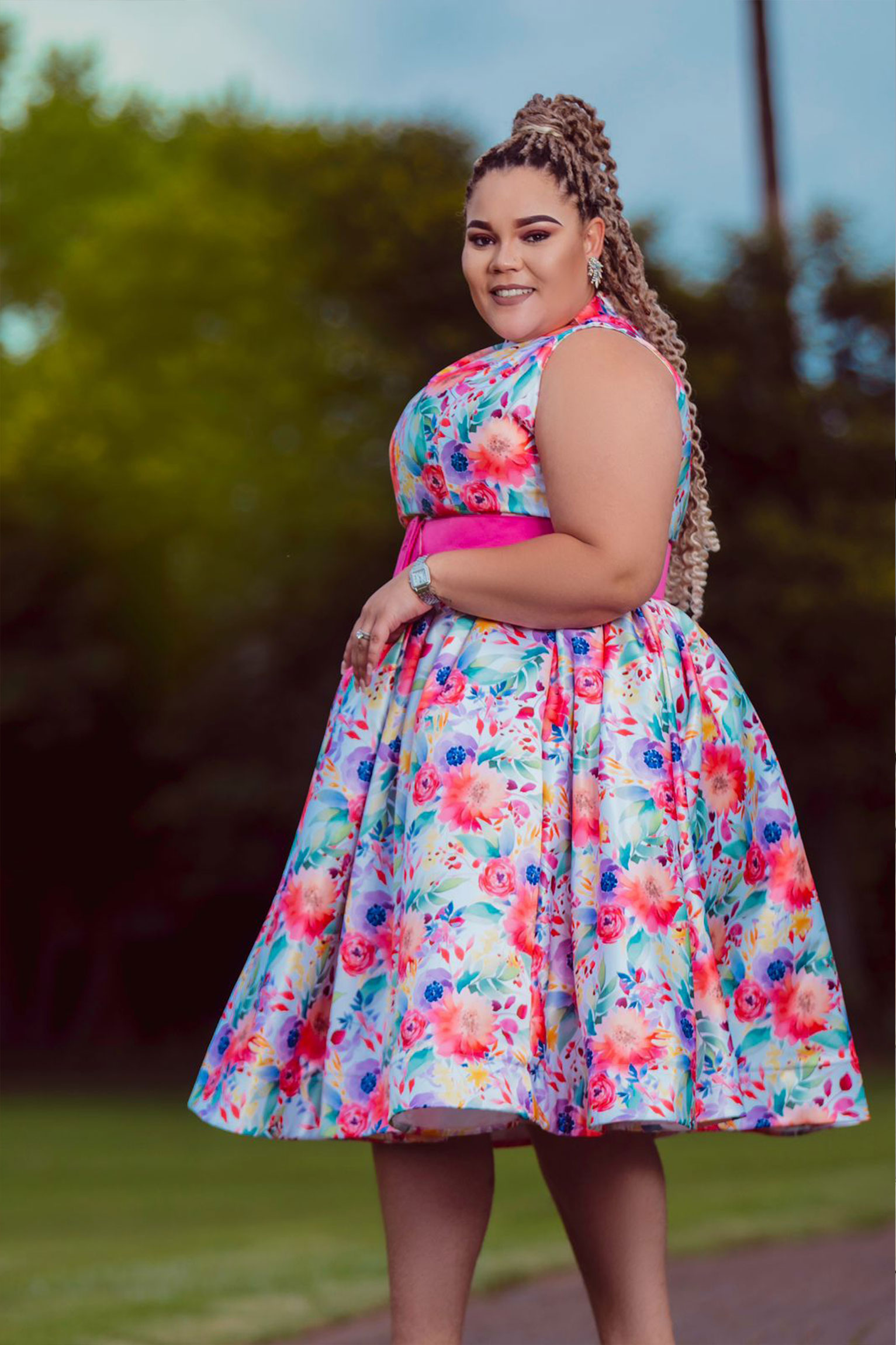 The Bright Floral Dress - NIM Couture